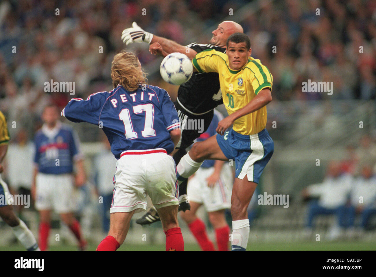Soccer - World Cup France 98 Final, Brazil v France Stock Photo - Alamy
