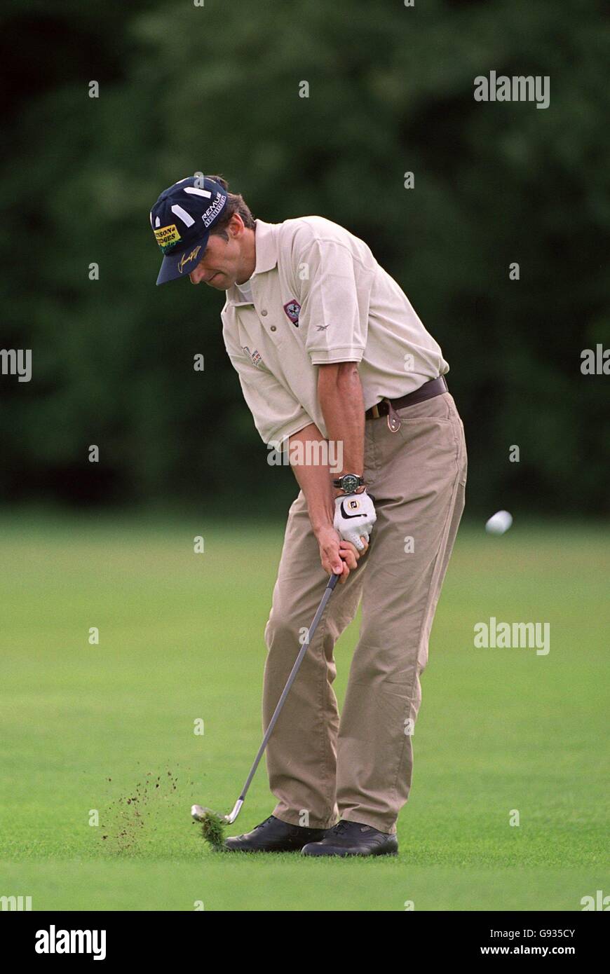 Golf - Grand Prix Drivers Golf Day - RAC Club - Epsom. Damon Hill fires ...
