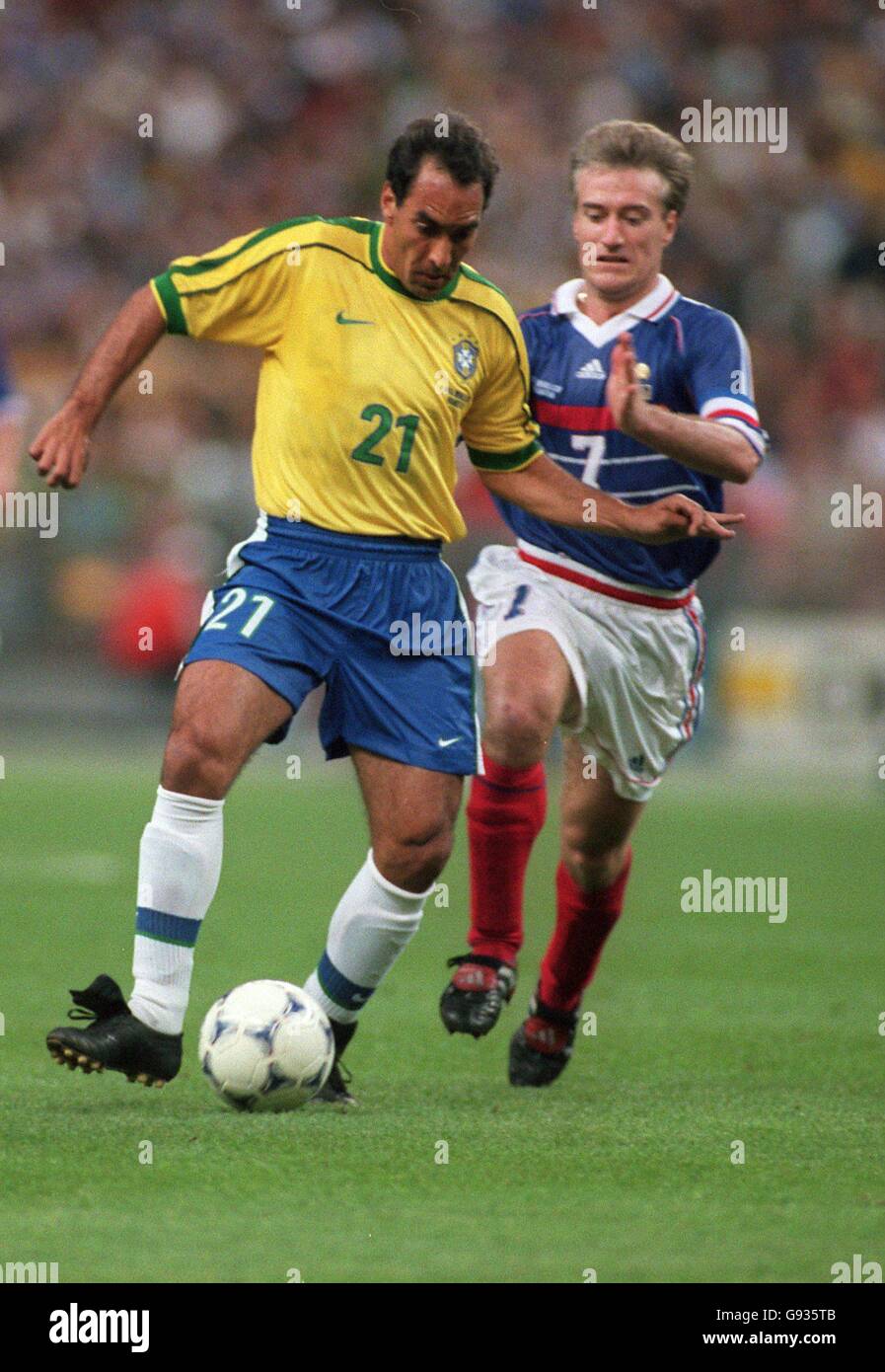 Soccer - World Cup France 98 - Final - Brazil v France. Brazil's ...