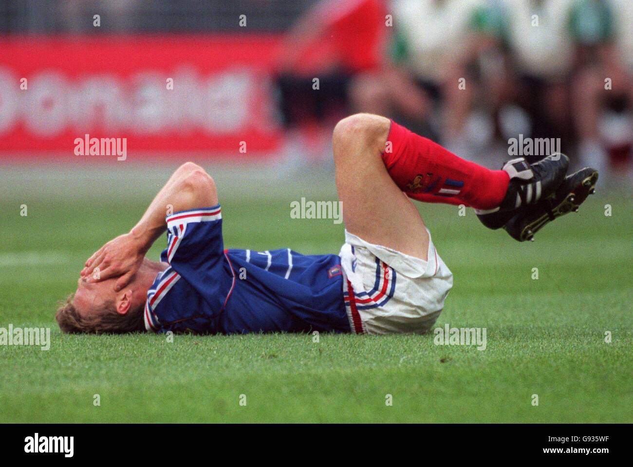 Soccer world cup france 98 final brazil v france hi-res stock ...