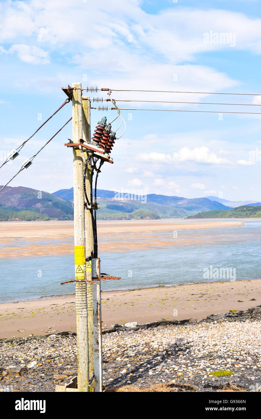 Electric pole in water hi-res stock photography and images - Alamy
