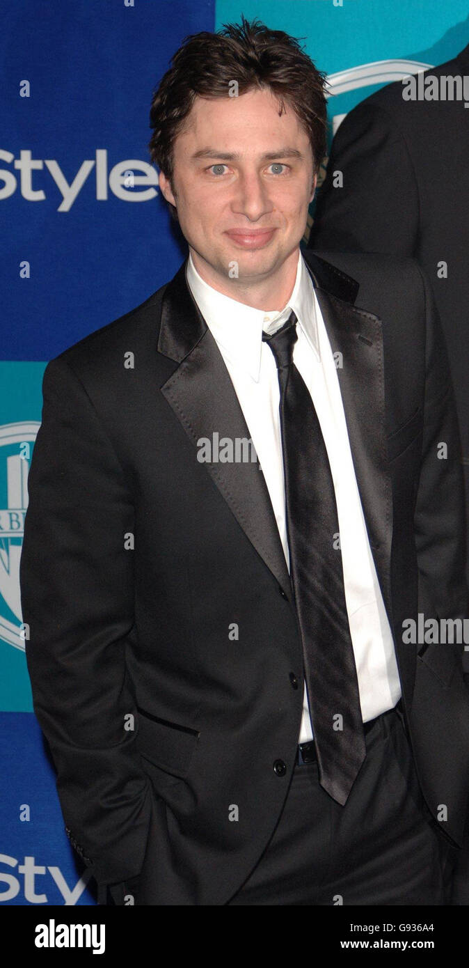 Actor Zach Braff from Scubs arrives at the In Style Magazine and Warner ...