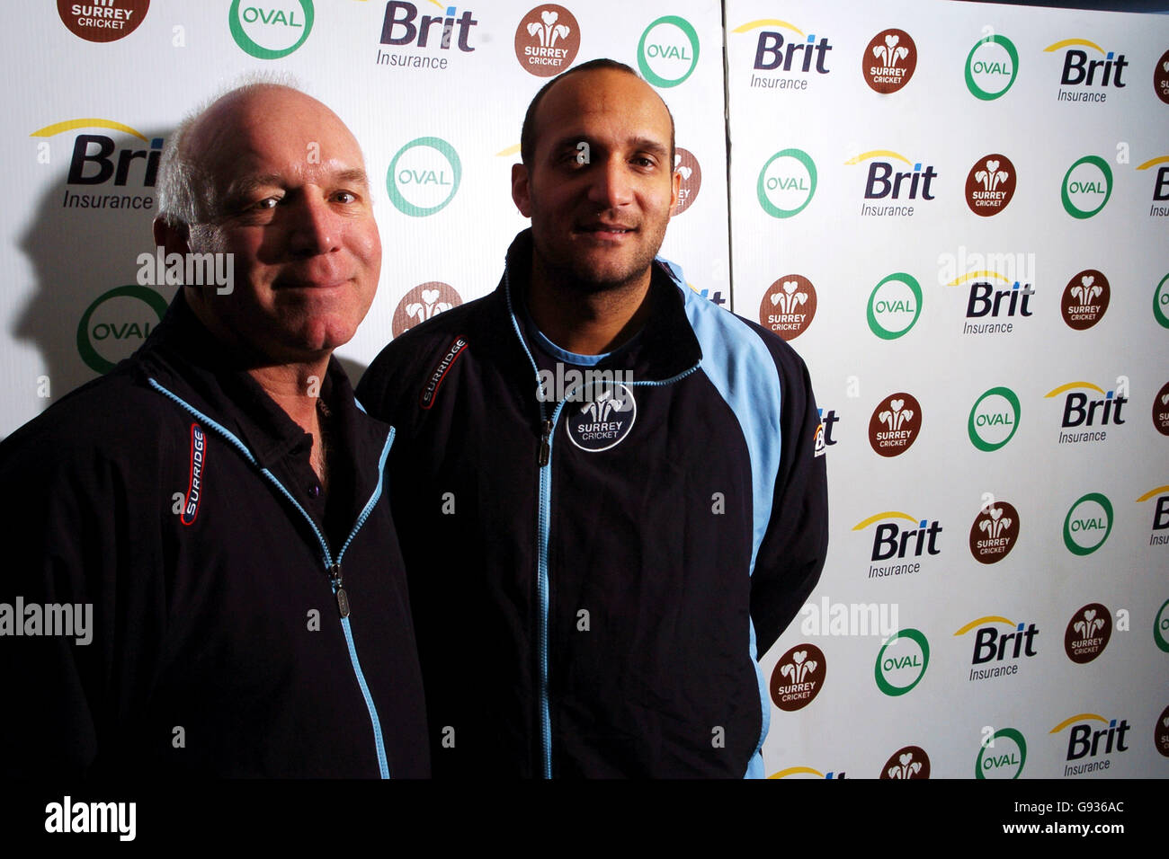 Cricket - Surrey Training - The Brit Oval. Surrey's Mark Butcher and ...