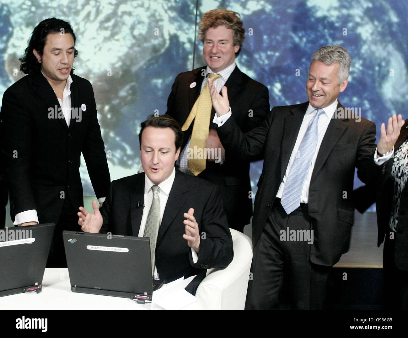 David Cameron at Climate Change Now Campaign, London Stock Photo - Alamy