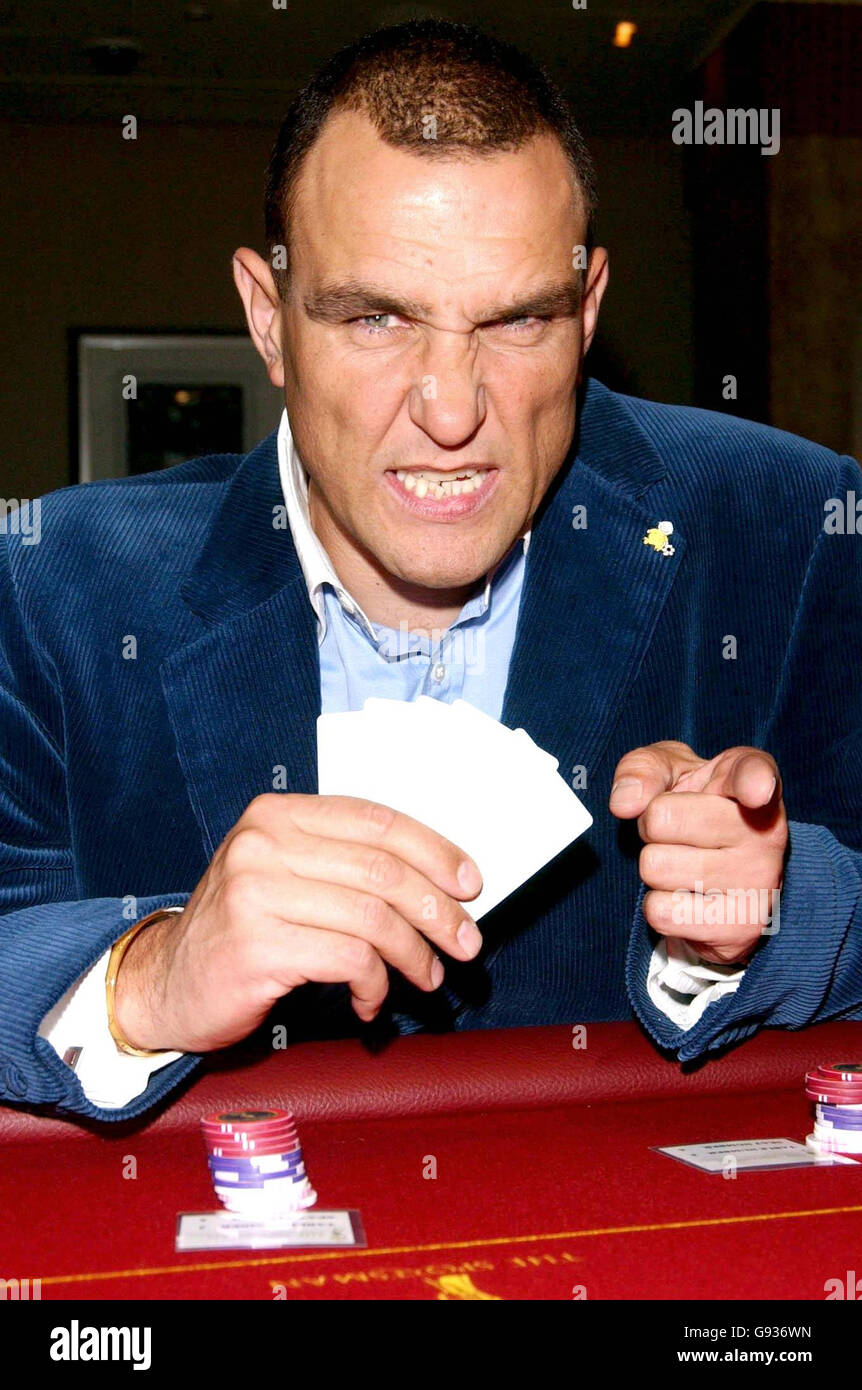 Ex-footballer turned actor Vinnie Jones during the Vinnie Jones ...