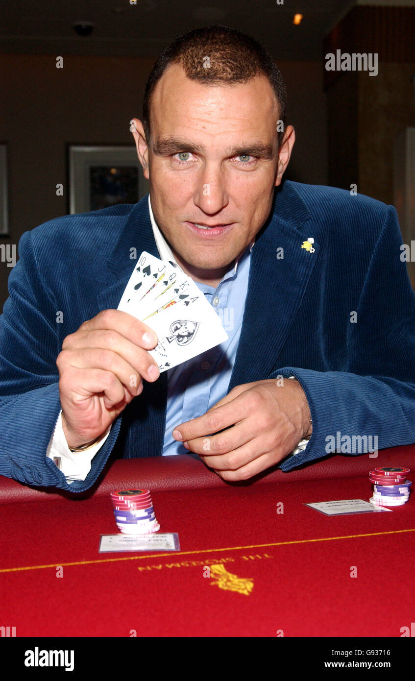 Ex-footballer turned actor Vinnie Jones during the Vinnie Jones ...
