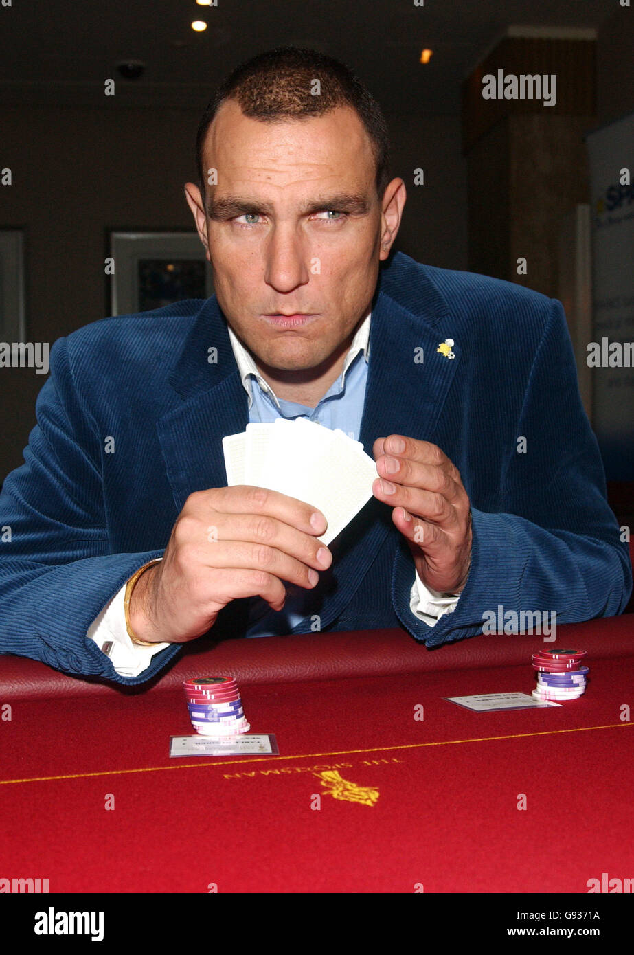 Ex-footballer turned actor Vinnie Jones during the Vinnie Jones ...