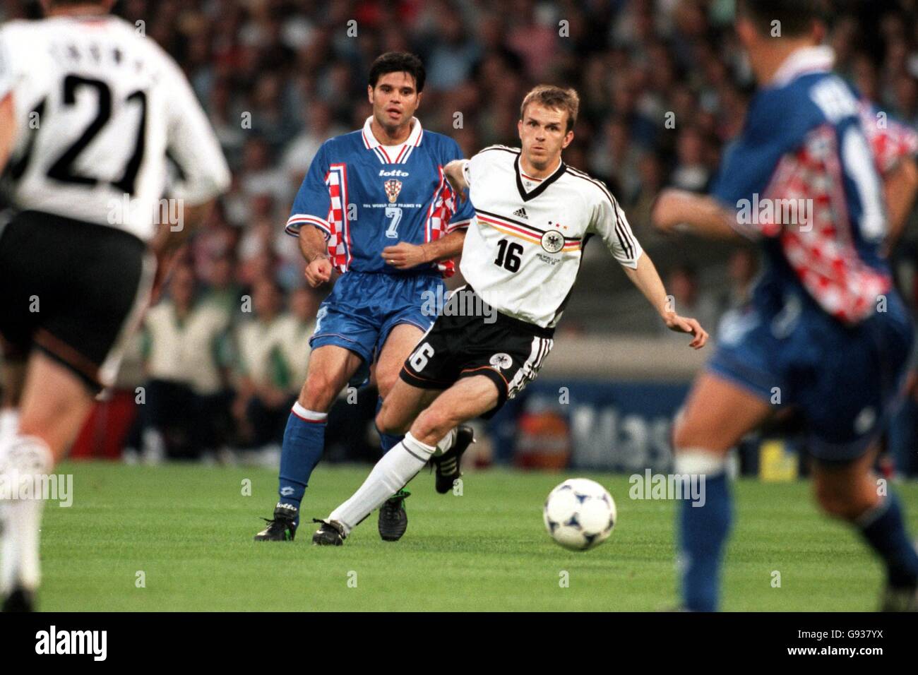 Soccer - World Cup France 98 - Quarter Final - Germany v Croatia Stock ...