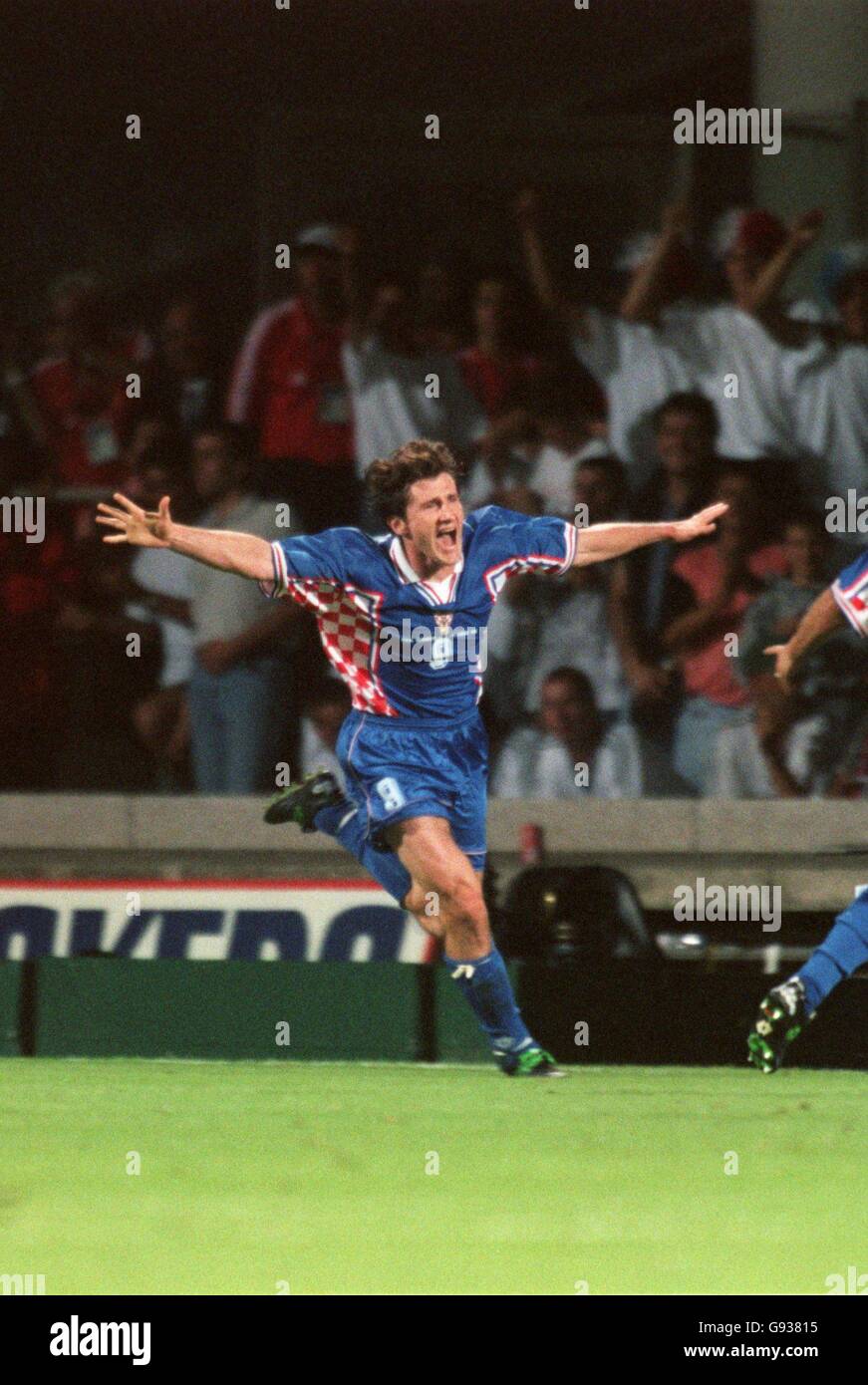 Soccer world cup france 98 quarter final germany v croatia hi-res stock ...