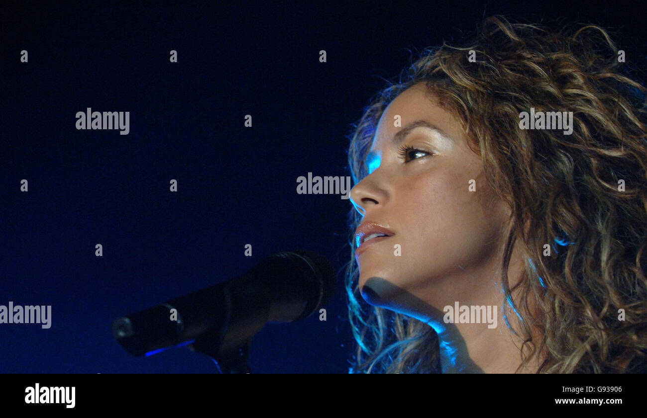 Shakira performs at her album ('Oral Fixation Vol.2') launch party at ...