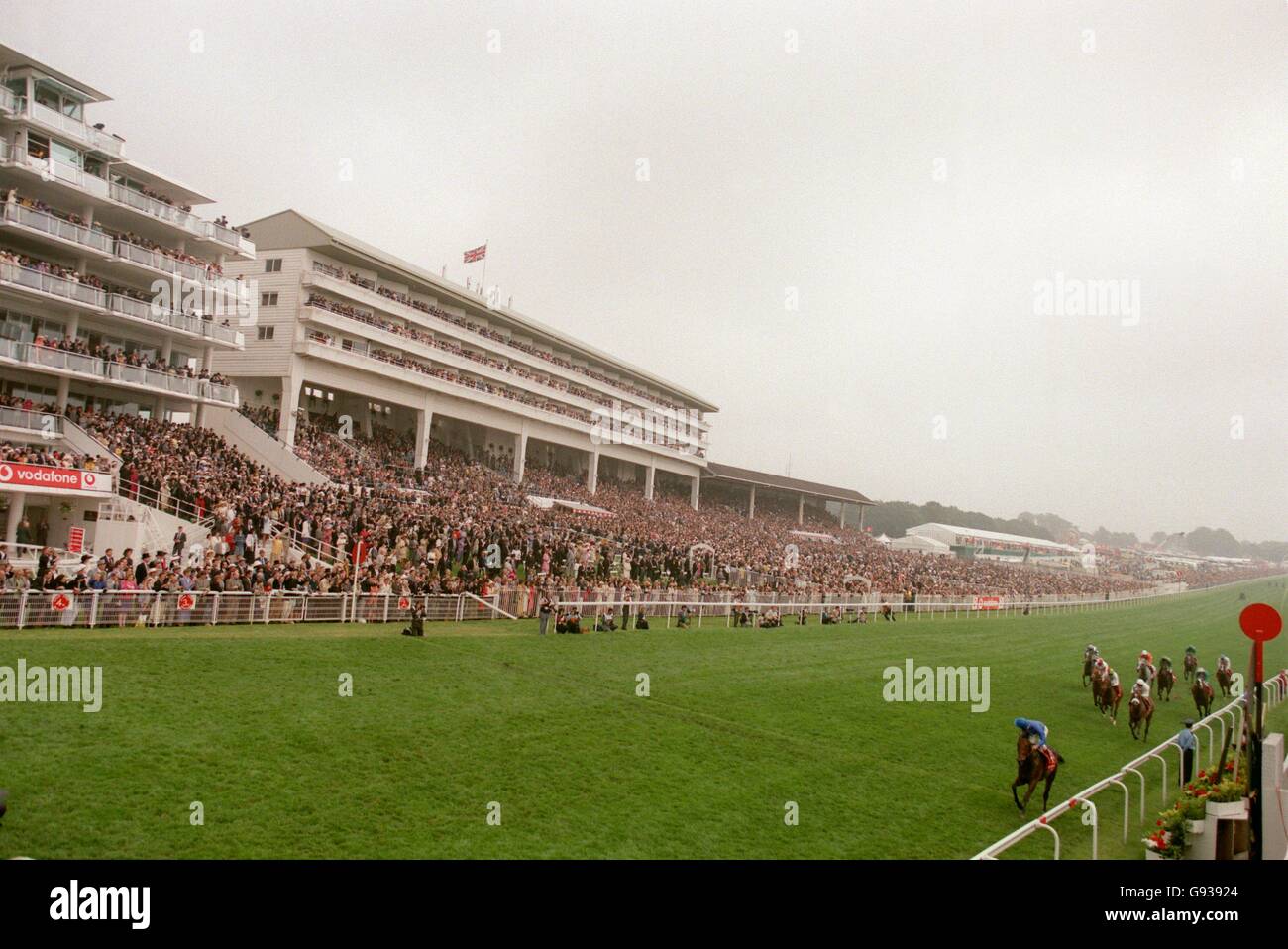 Horse Racing - The Derby - Epsom. Capacity crowds at Epsom on Derby day ...