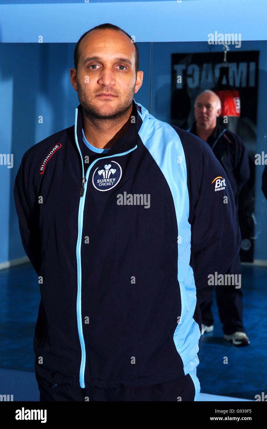 Cricket - Surrey Training - The Brit Oval. Surrey's Mark Butcher and ...