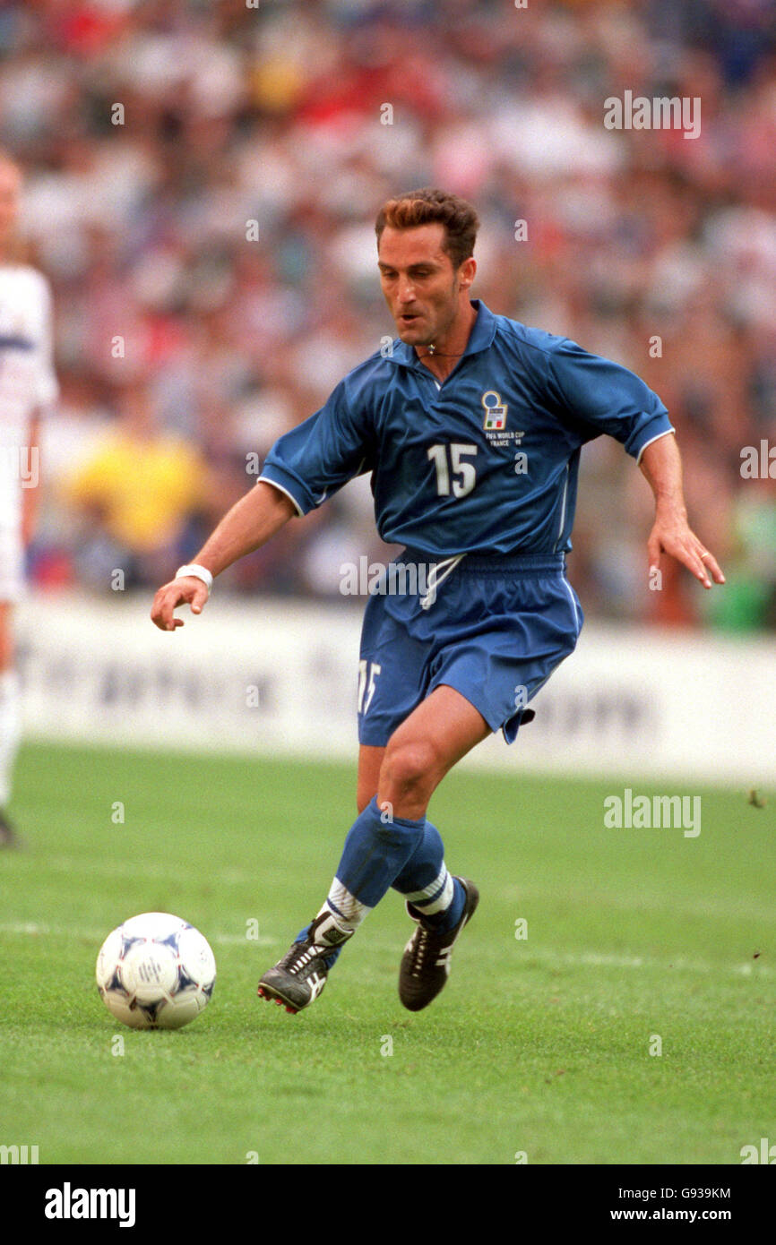 Soccer - World Cup France 98 - Quarter Final - Italy v France Stock ...