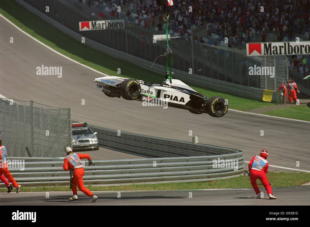 Formula One Motor Racing - Austrian Grand Prix. Toranosuke Takagi's car ...