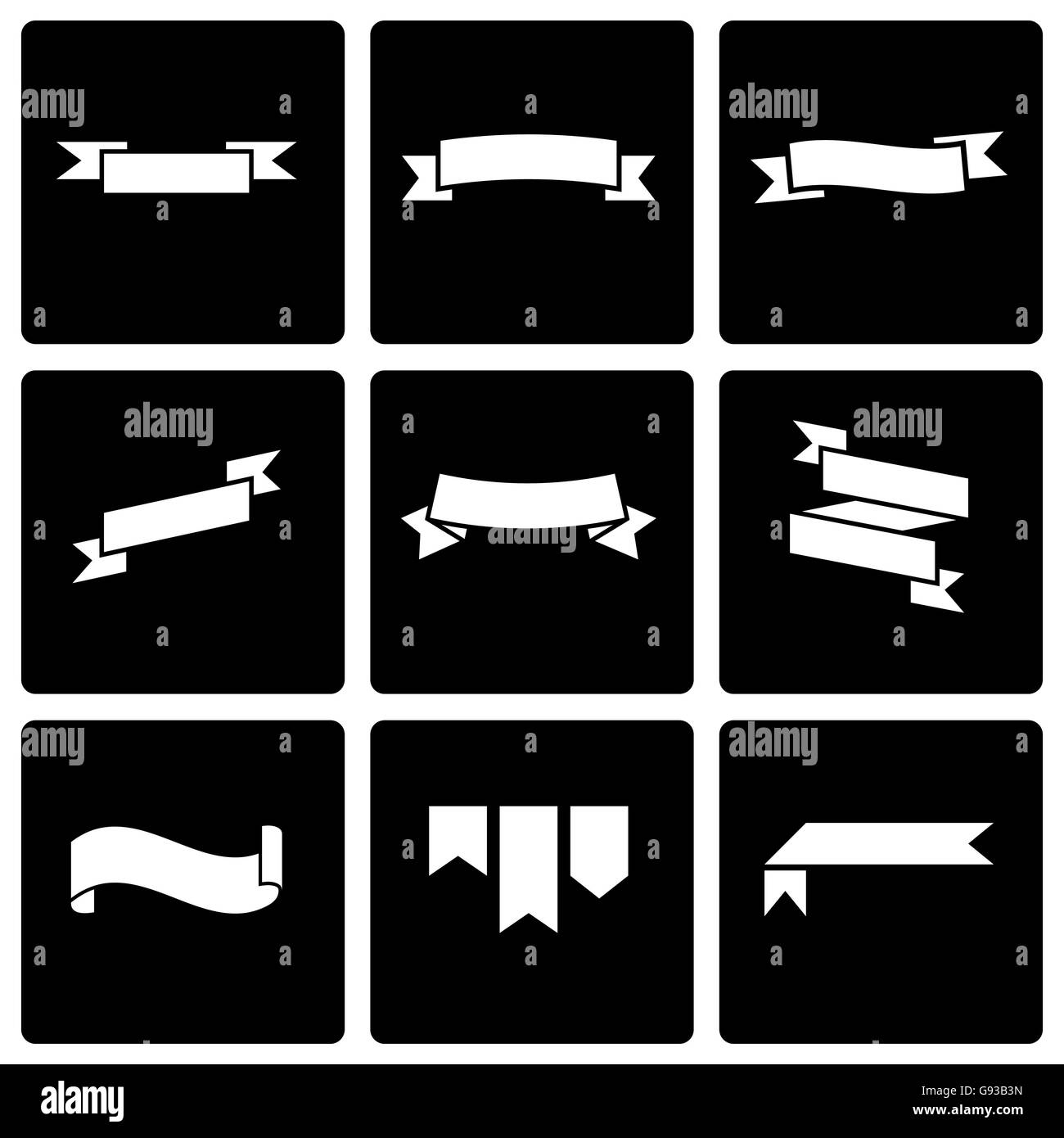 Sale label banner ribbon Black and White Stock Photos & Images - Alamy