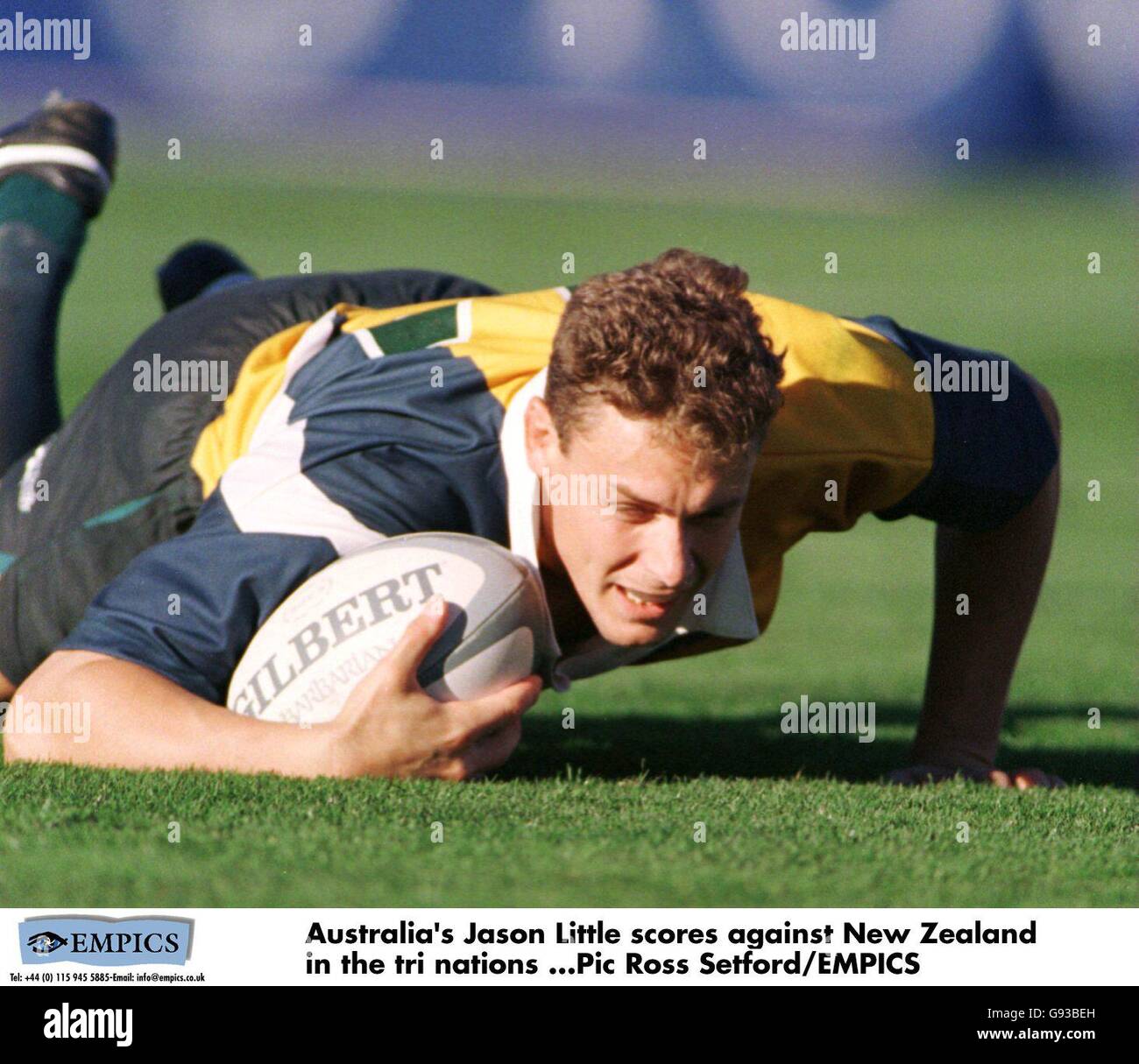 Australias jason little scores try hi-res stock photography and images ...