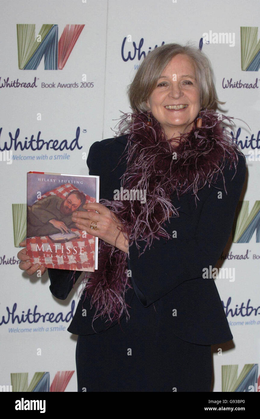 Hilary Spurling, winner of the Whitbread Biography Award for her book ...