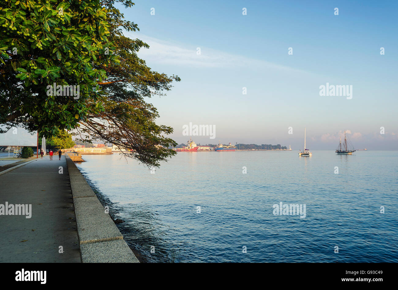 central dili city seaside promenade in east timor Stock Photo - Alamy