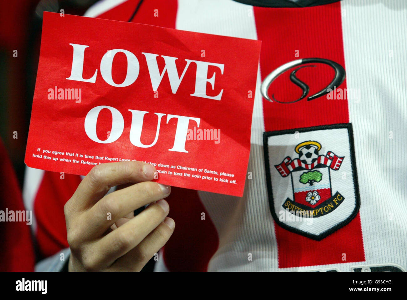 Rupert lowe southampton hi-res stock photography and images - Alamy