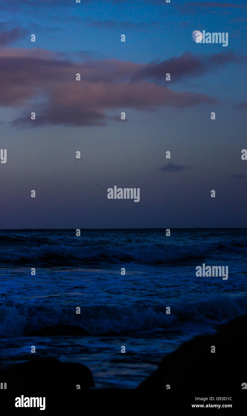 Full moon night over sea hi-res stock photography and images - Alamy