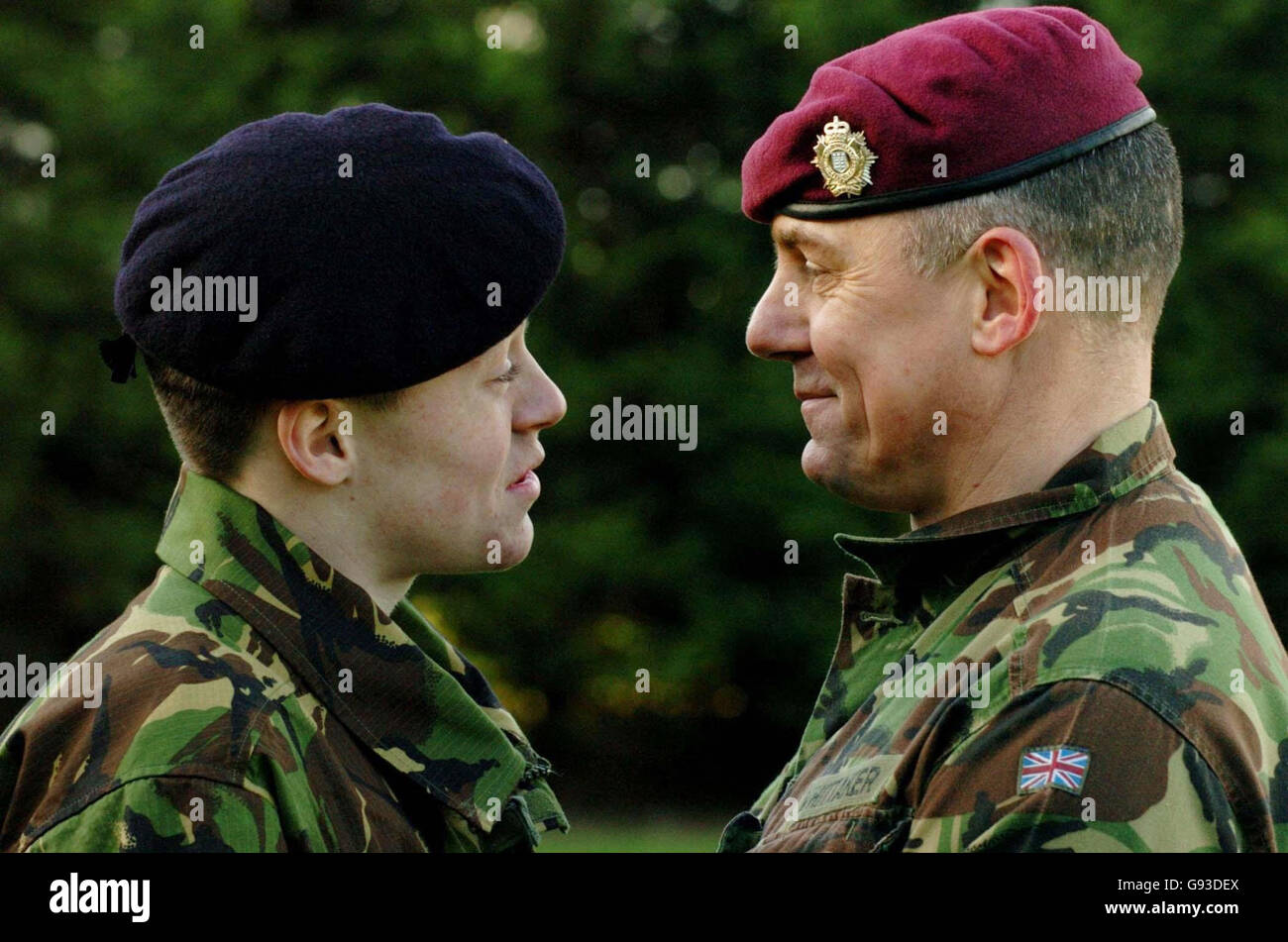 His father company sergeant major jeff whittaker hi-res stock ...