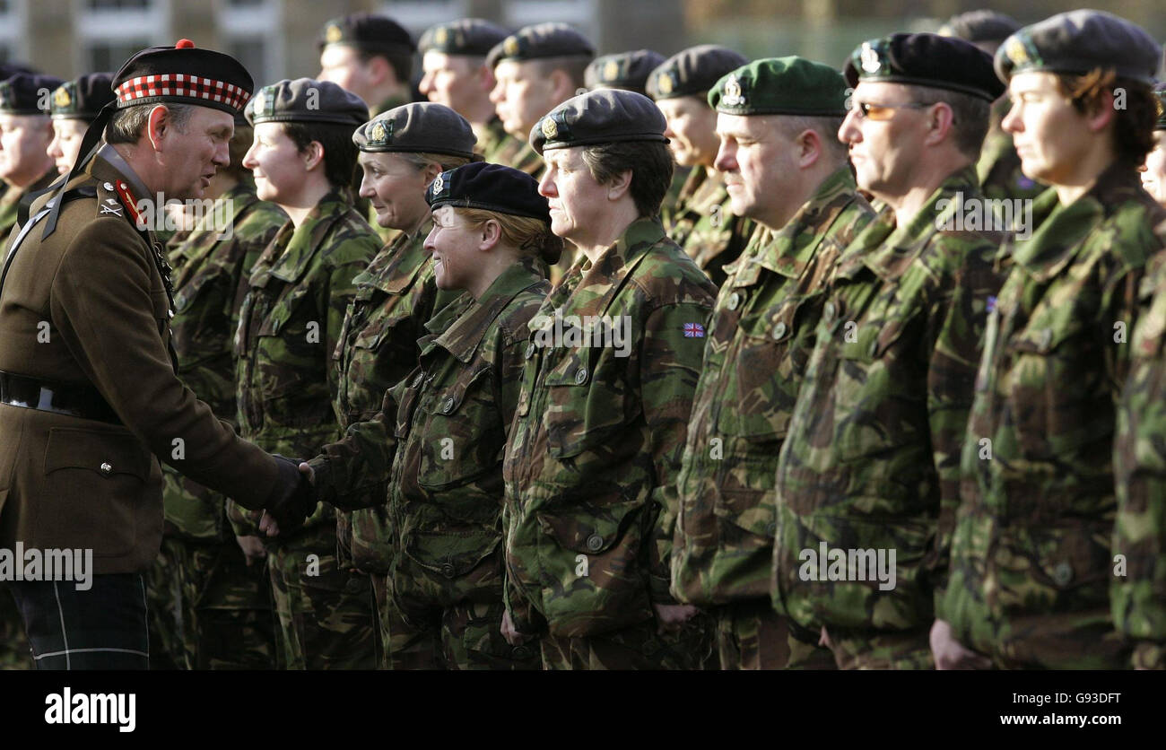 Major General Euan Loudon CBE, the General Officer Commanding the Army ...