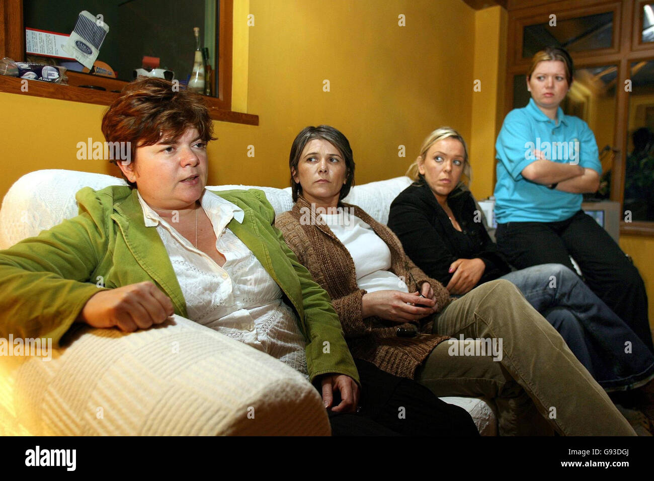 Robert McCartney sisters Gemma (left), Catherine, partner Bridgeen ...