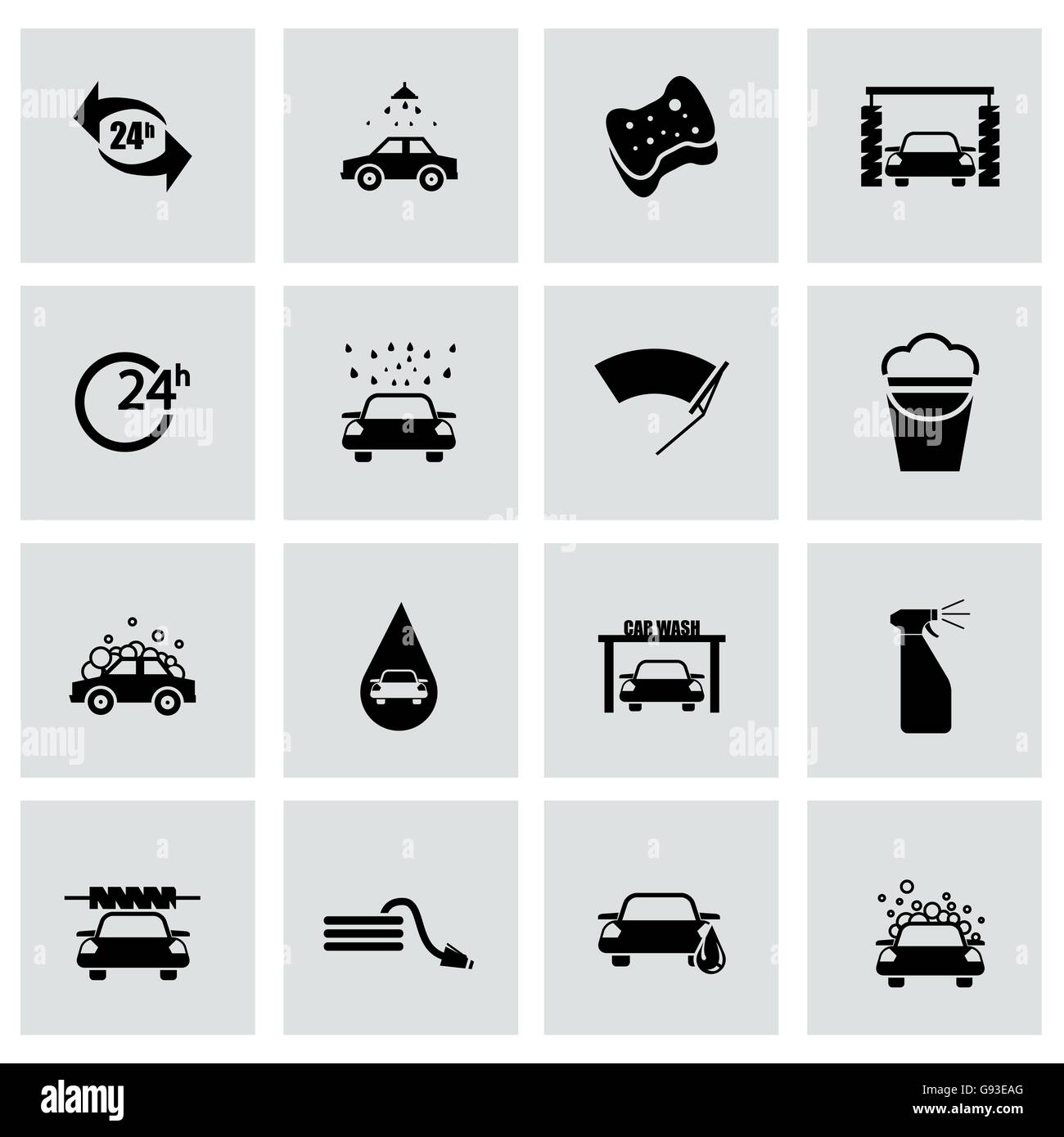 Modern car wash banner Cut Out Stock Images & Pictures - Alamy