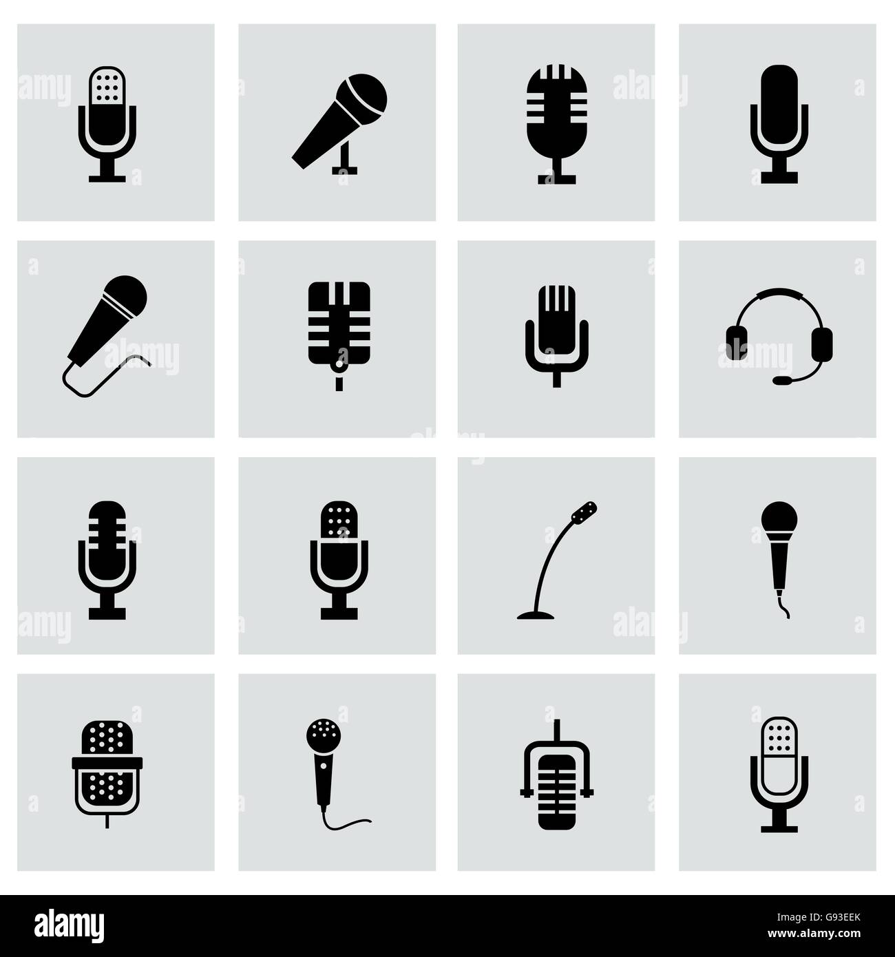 Podcast home microphone icon Stock Vector Images - Alamy