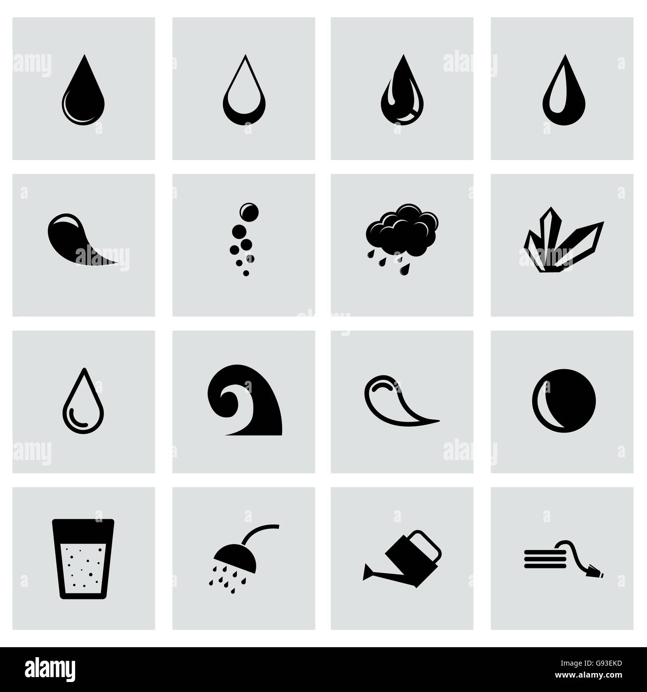 Water tap glass hand Stock Vector Images - Alamy