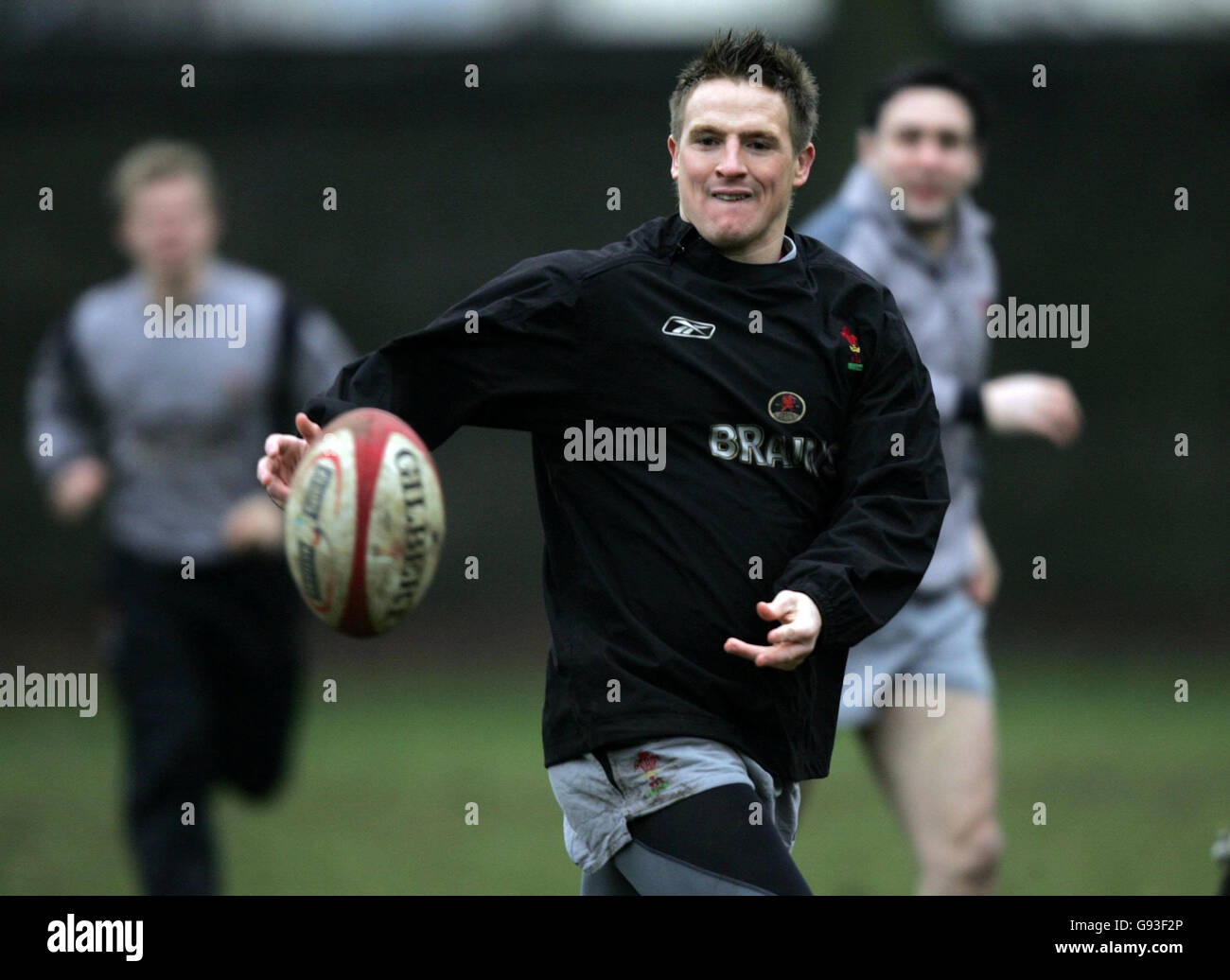Wales' Matthew Watkins during a training session at Sophia Gardens ...