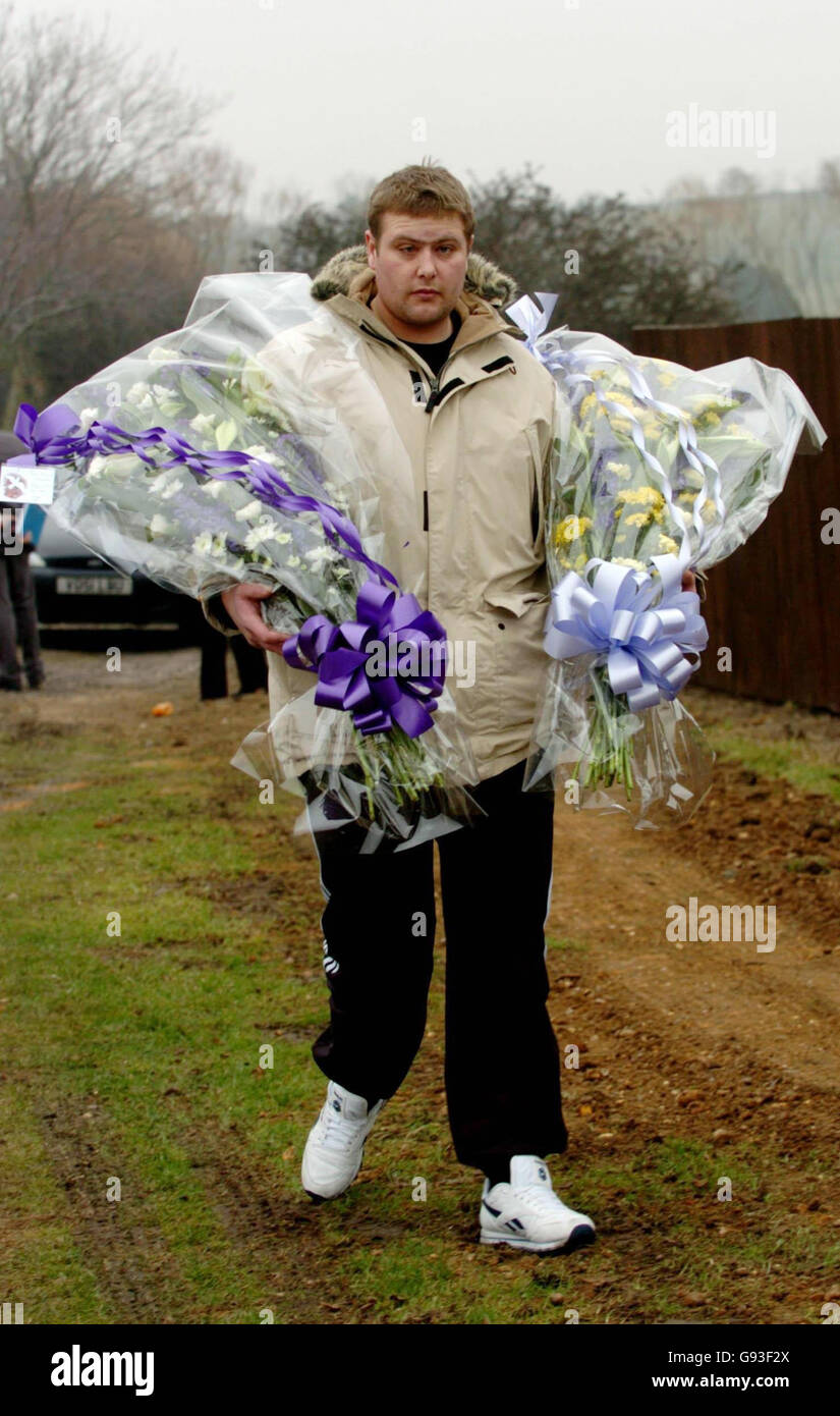 At the scene of tuesday evenings accident near tilbury hi-res stock ...