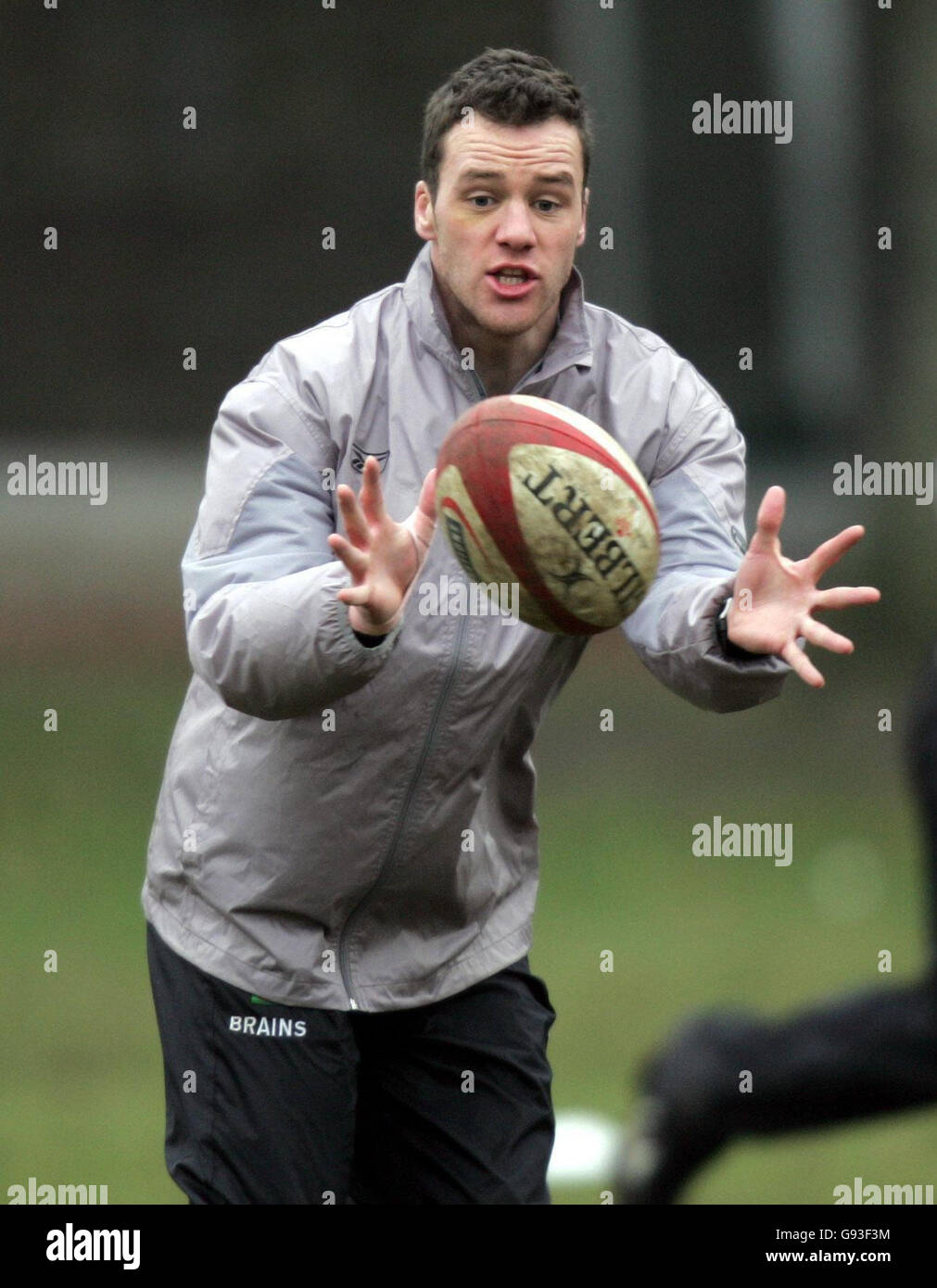 Wales mark jones during a training session at sophia gardens hi-res ...