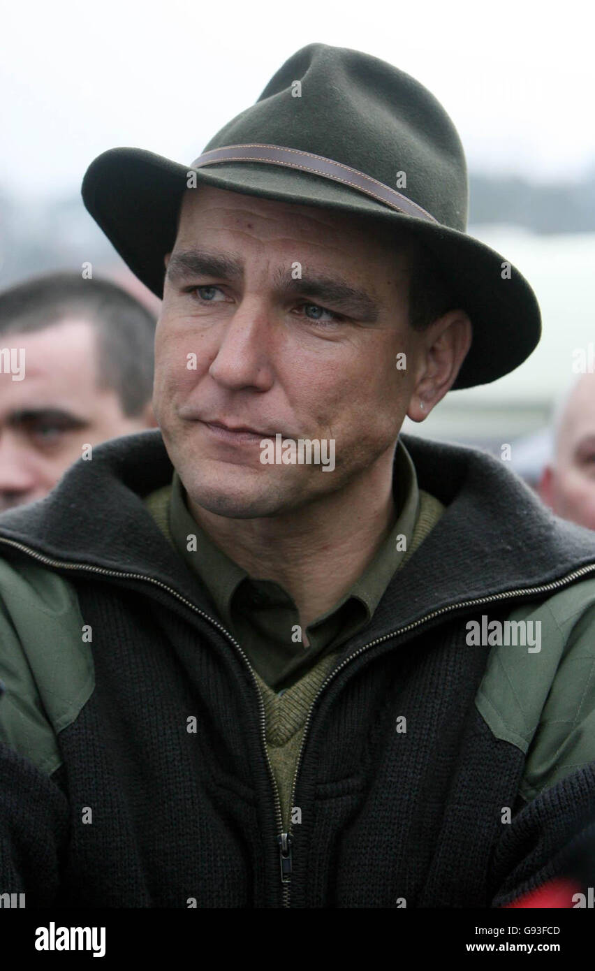 Actor and former footballer Vinnie Jones at the Irish National Coursing ...
