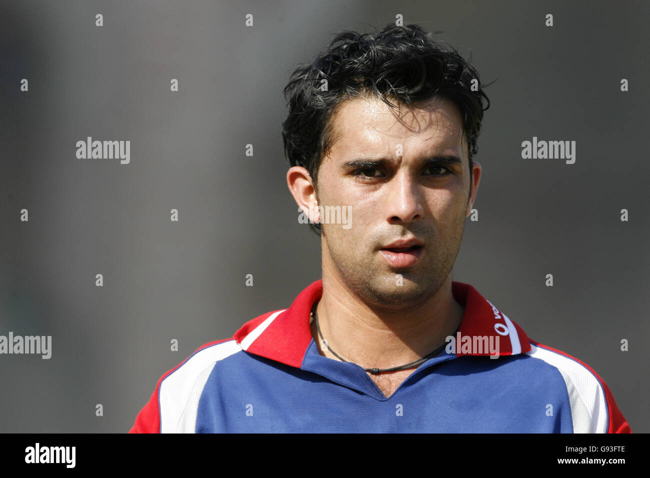 England's Vikram Solanki prepares to start a nets practice session at ...