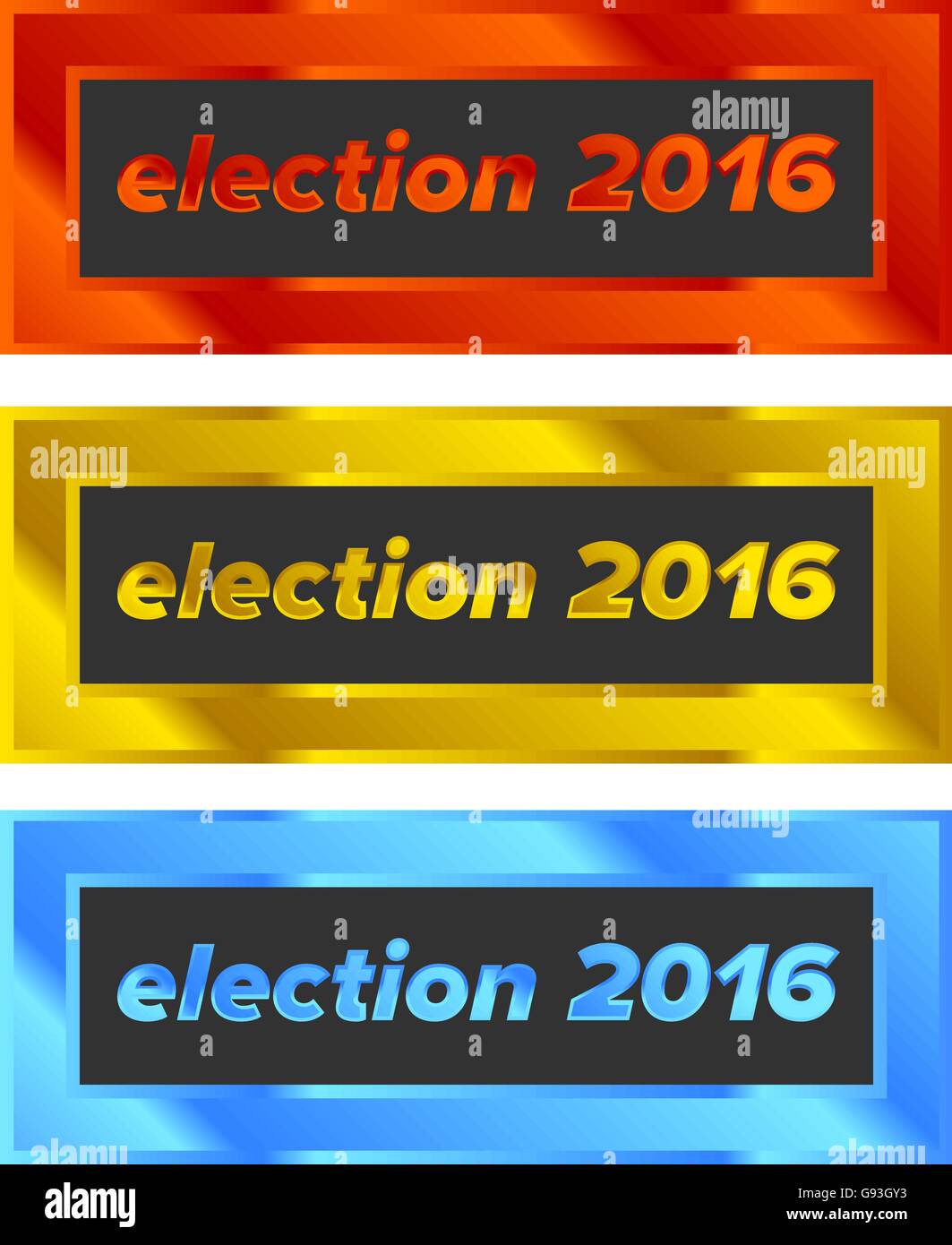 Election Badge set Stock Vector Image & Art - Alamy