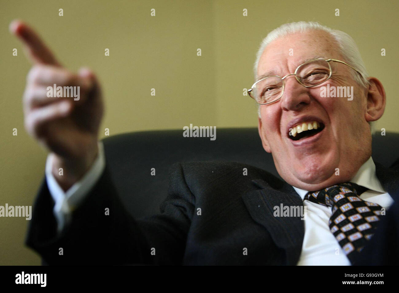 The leader of northern irelands democratic unionist party ian paisley ...
