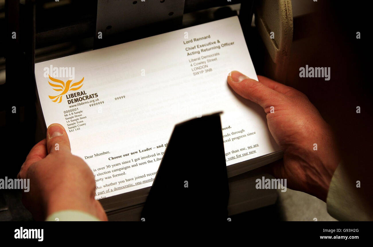 Sample ballot for the election of the hi-res stock photography and ...