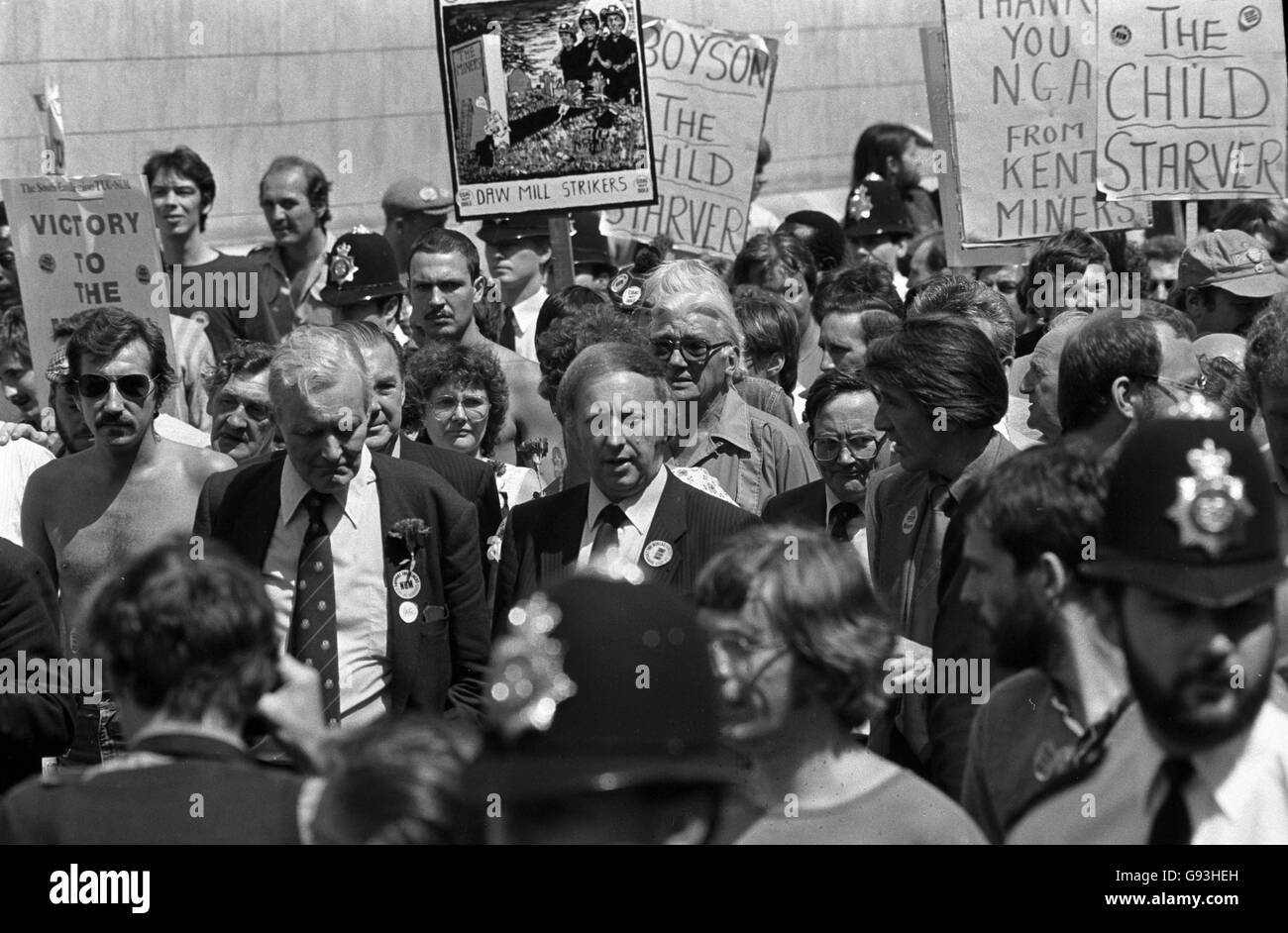 Trade Unionists March Stock Photo - Alamy