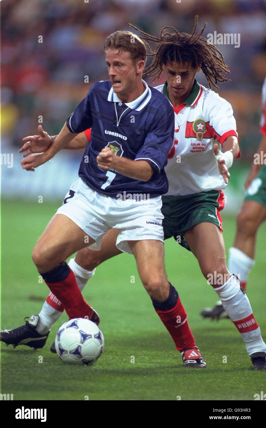 Soccer - World Cup France 98 - Group A - Scotland v Morocco Stock Photo ...