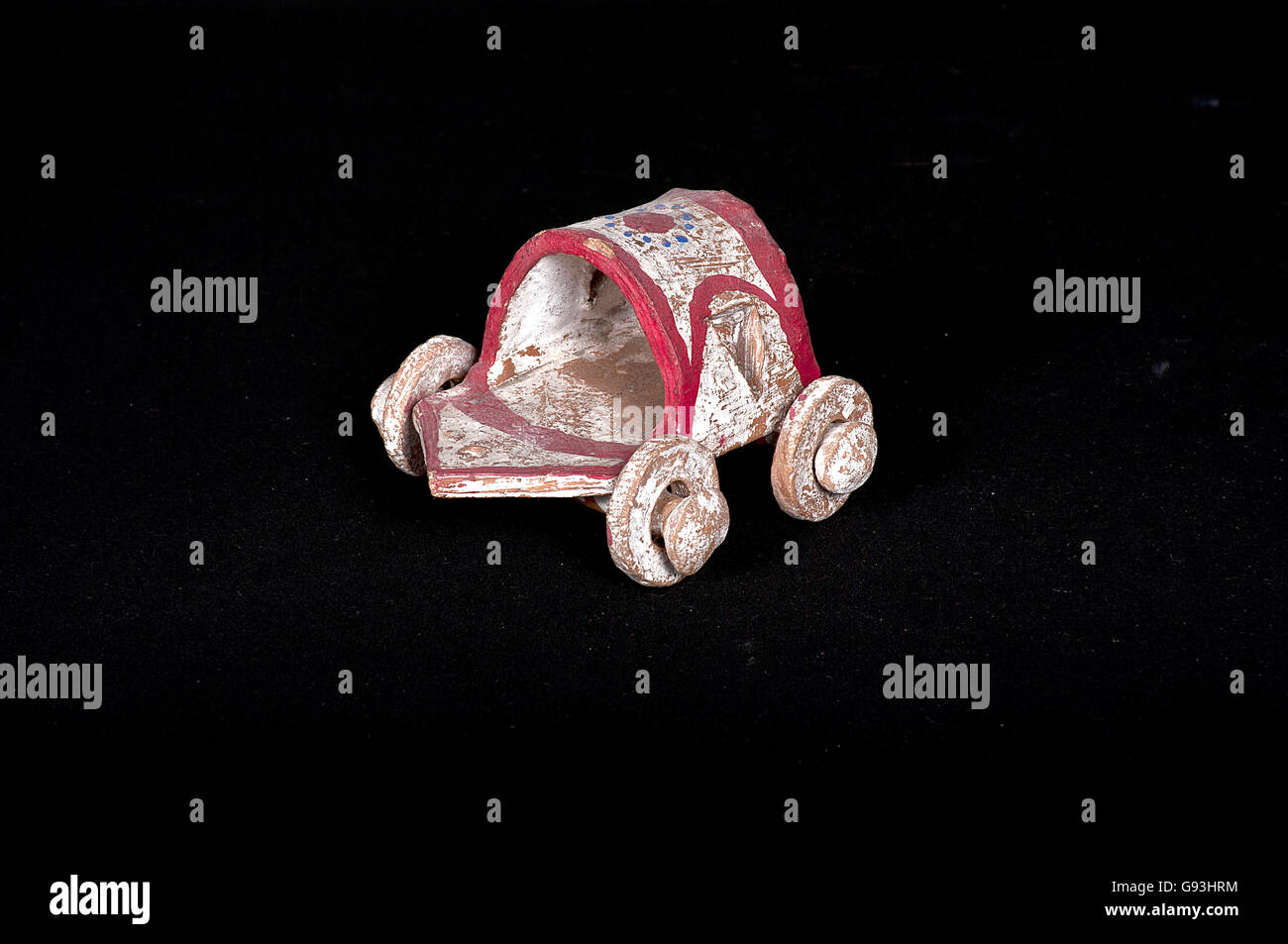 A toy cart with four wheels made by Clay. used for toy and showpiece ...