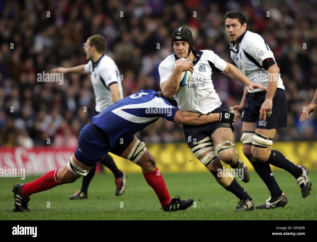 Scotland's Simon Taylor (second from right) during the RBS 6 Nations ...