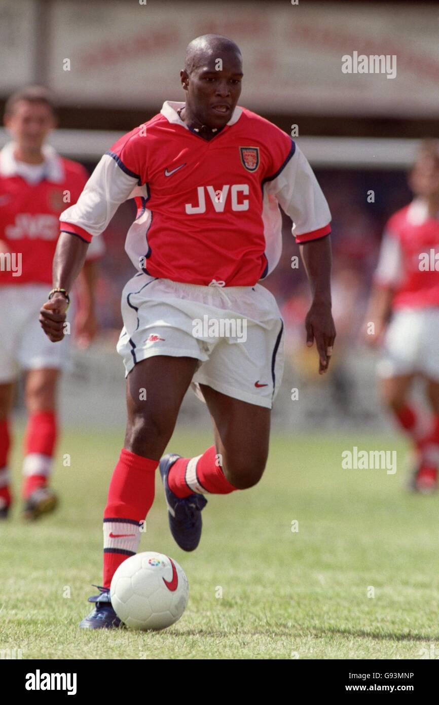 Soccer - Friendly - Enfield v Arsenal. Christopher Wreh, Arsenal Stock ...