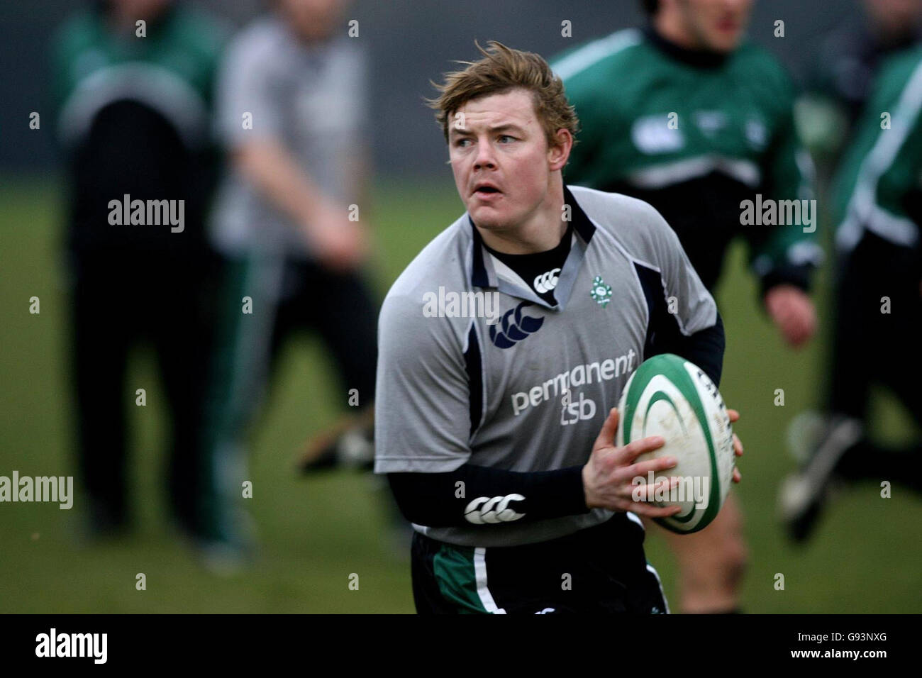 Ireland's Brian O'Driscoll in action during a training session at St ...