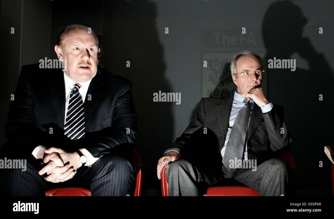 FA Chief executive Brian Barwick and England manager Sven-Goran ...