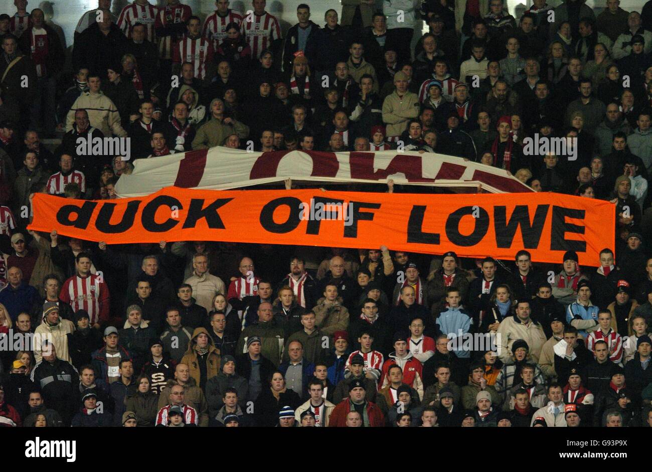 Southampton's fans show their feelings towards chairman Rupert Lowe ...