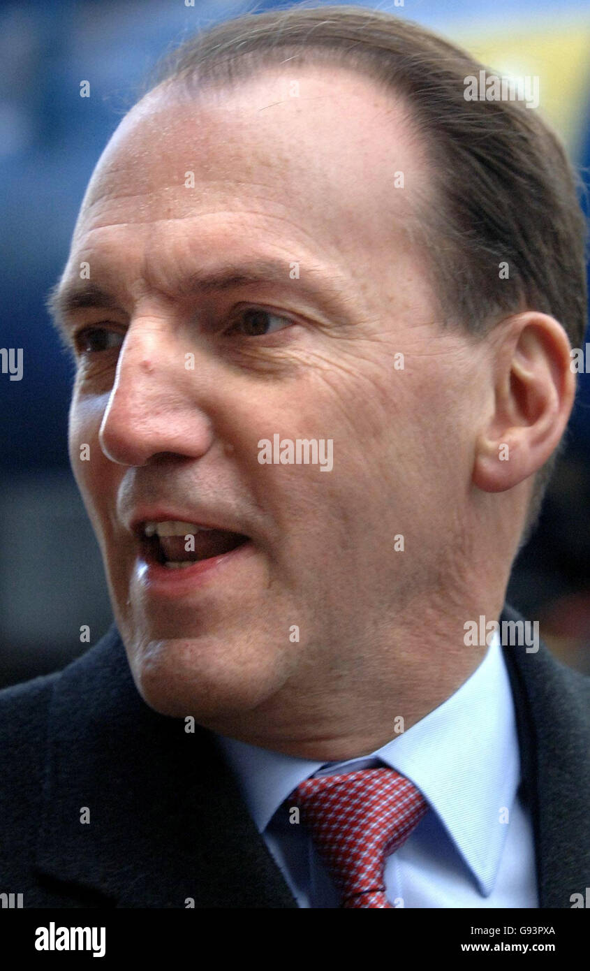 Liberal Democrat leadership contender Simon Hughes arrives at Millbank ...