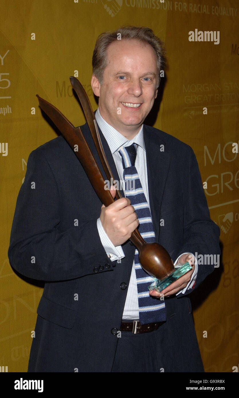 Nick Park arrives at the Morgan Stanley Great Britons '05 Awards, held ...