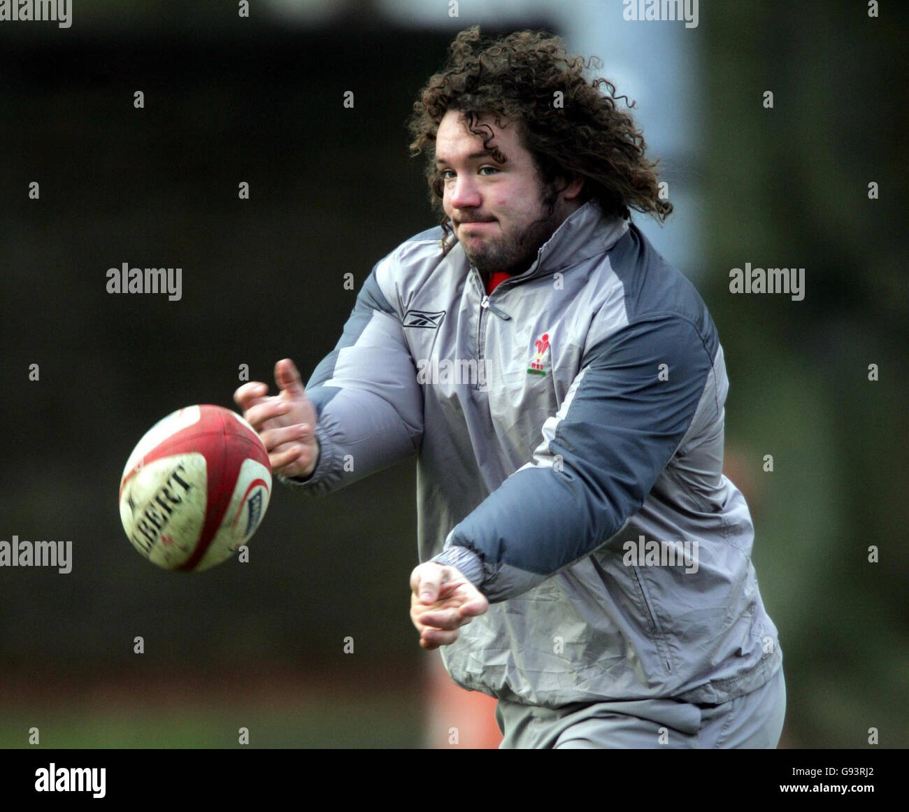 Wales' Adam Jones during a training session at Sophia Gardens, Cardiff ...