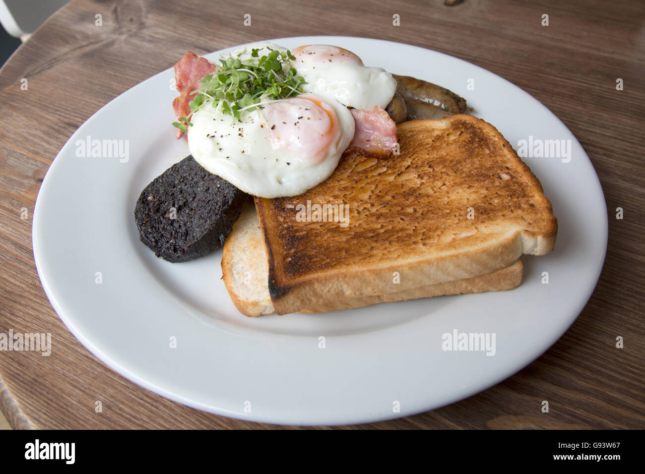 Scottish Breakfast in Cafe, Edinburgh; Scotland Stock Photo - Alamy